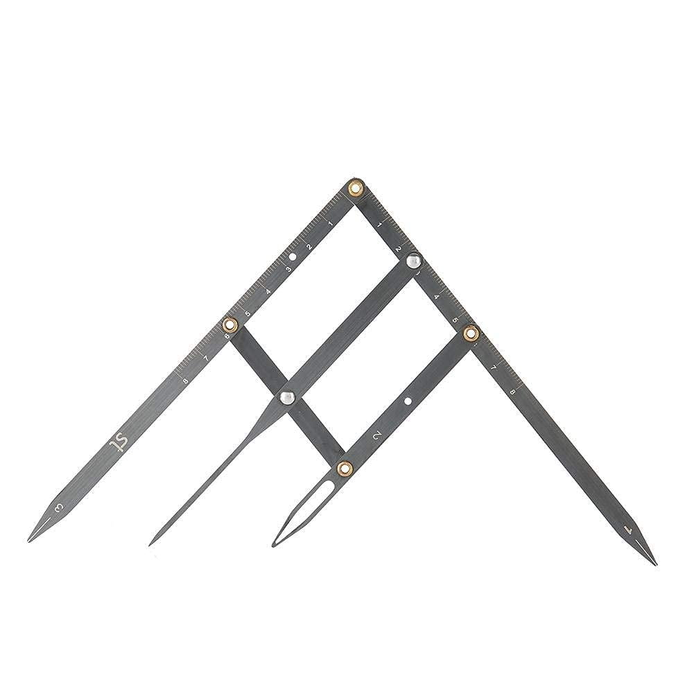 2 Type Eyebrow Measure MSF2 Ruler, Stainless Steel Golden Ratio Eyebrow ...