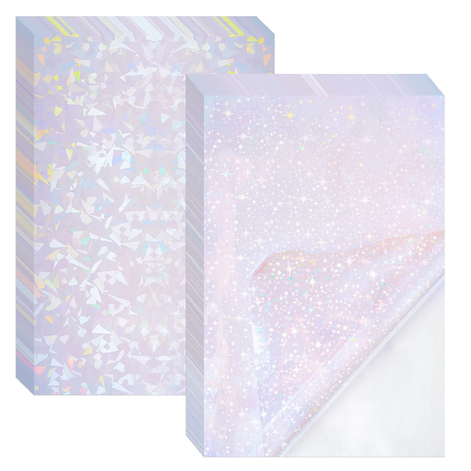 2 Types Transparent Holographic TSF6 Laminate Sheets Overlay Lamination ...