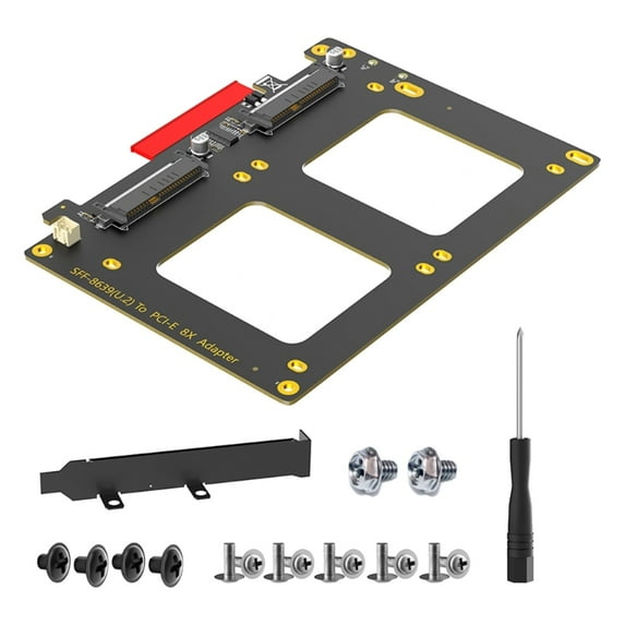 2 U.2 SFF 8639 to PCIe 8X Adapter Card For Fast Speed SSD Storage ...