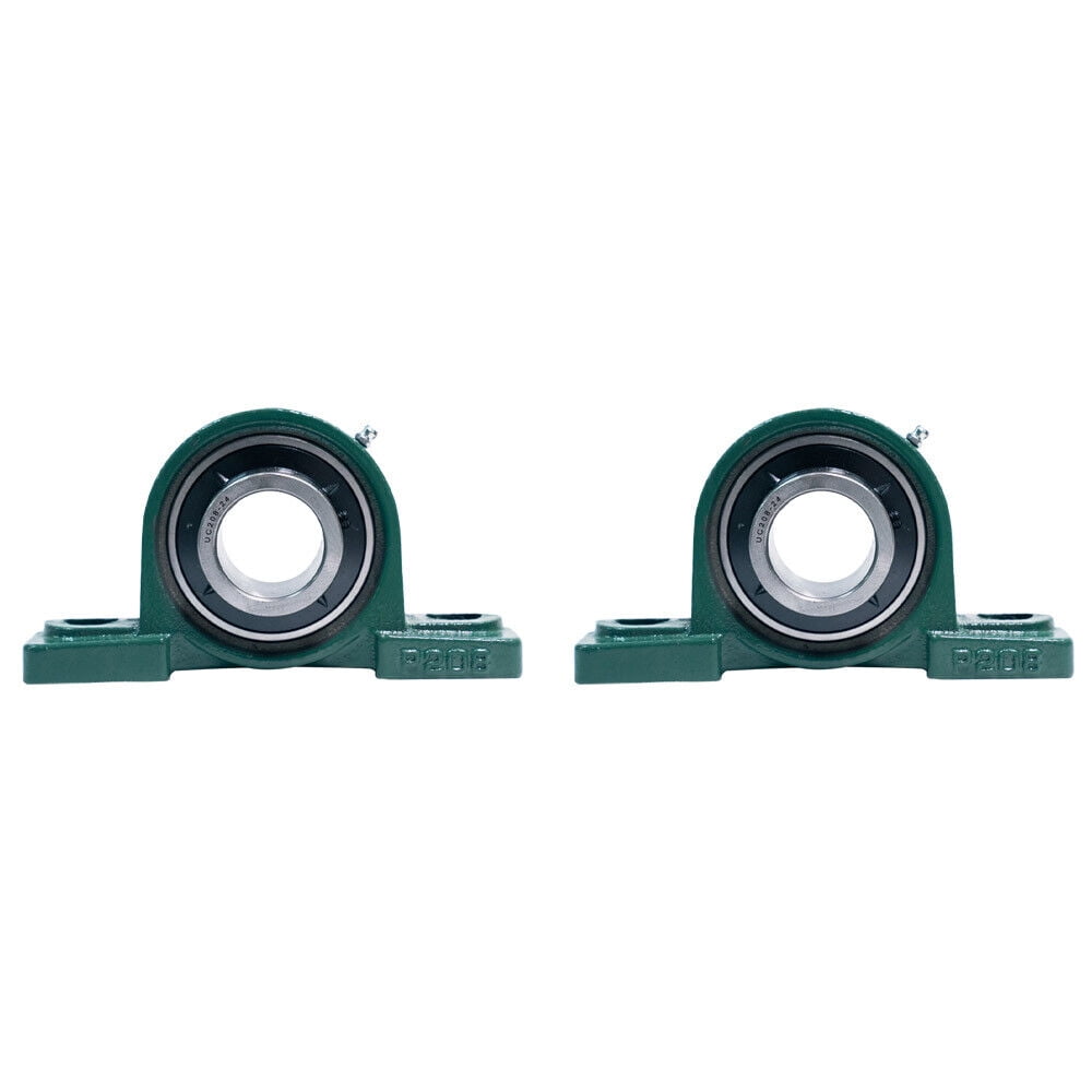 (2) UCP208-24 Solid Base Pillow Block Bearing 1-1/2" Bore Self Aligning 2 Bolt - Walmart.com