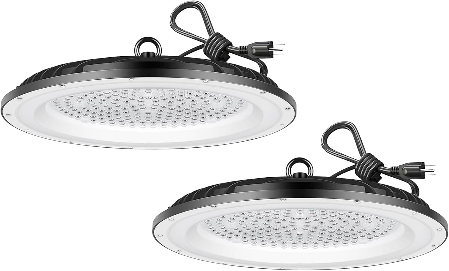 2 UFO High Bay Light 150W, High Bay Shop Lights,21000 LM 6500K High Bay ...