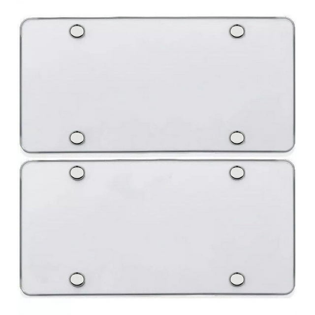 2 UNBREAKABLE CLEAR FLAT LICENSE PLATE MOUNT HOLDER FRAME BUMPER SHIELD ... 2 UNBREAKABLE CLEAR FLAT LICENSE PLATE MOUNT HOLDER FRAME BUMPER SHIELD ...