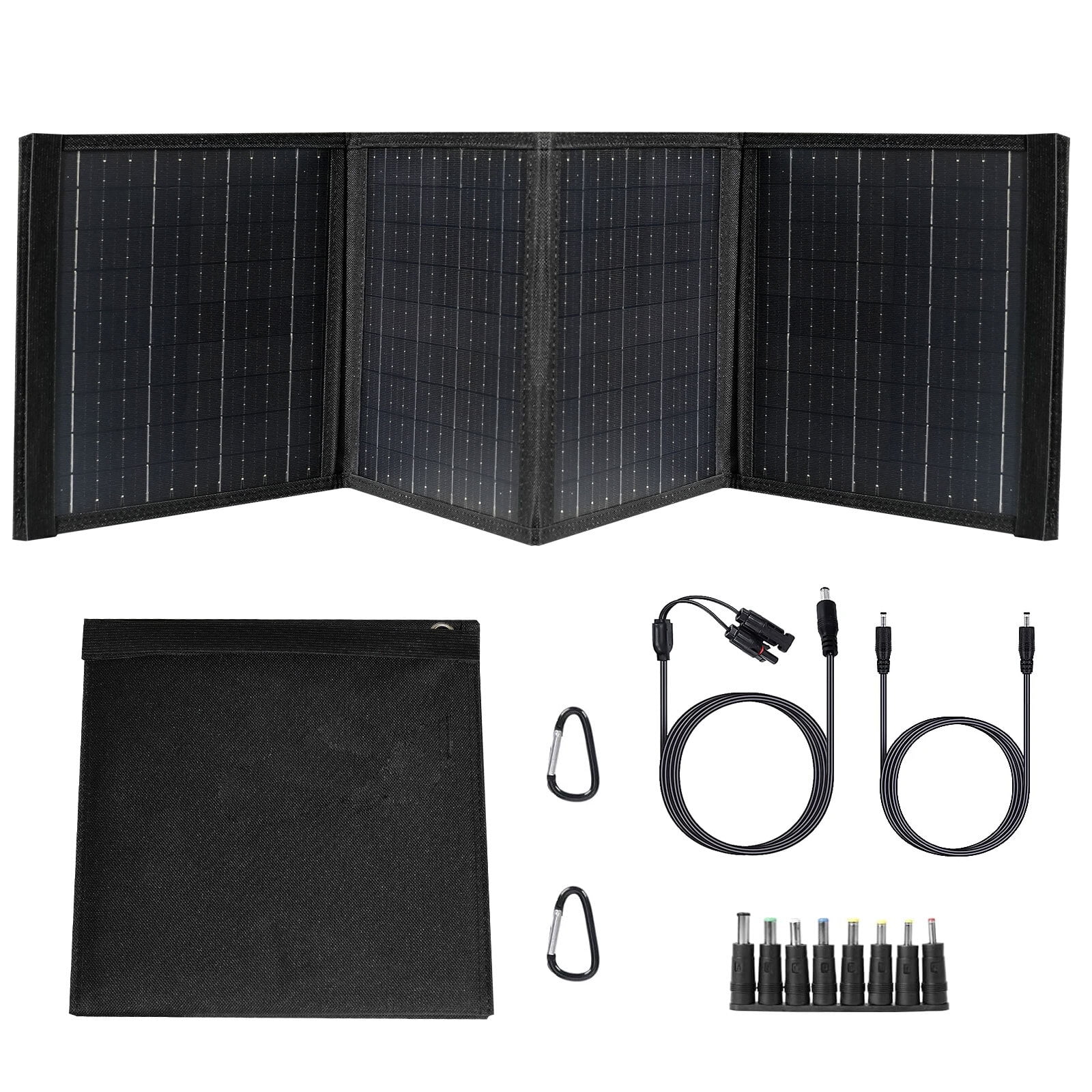 2 USB Ports 200W Solar Charger(5V/2A Max),DFITO Portable Solar Panel ...