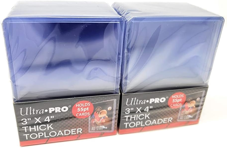 2 Ultra Pro 55pt Top Loader Packs 25ct (50 Total Toploaders) 81181-55 ...