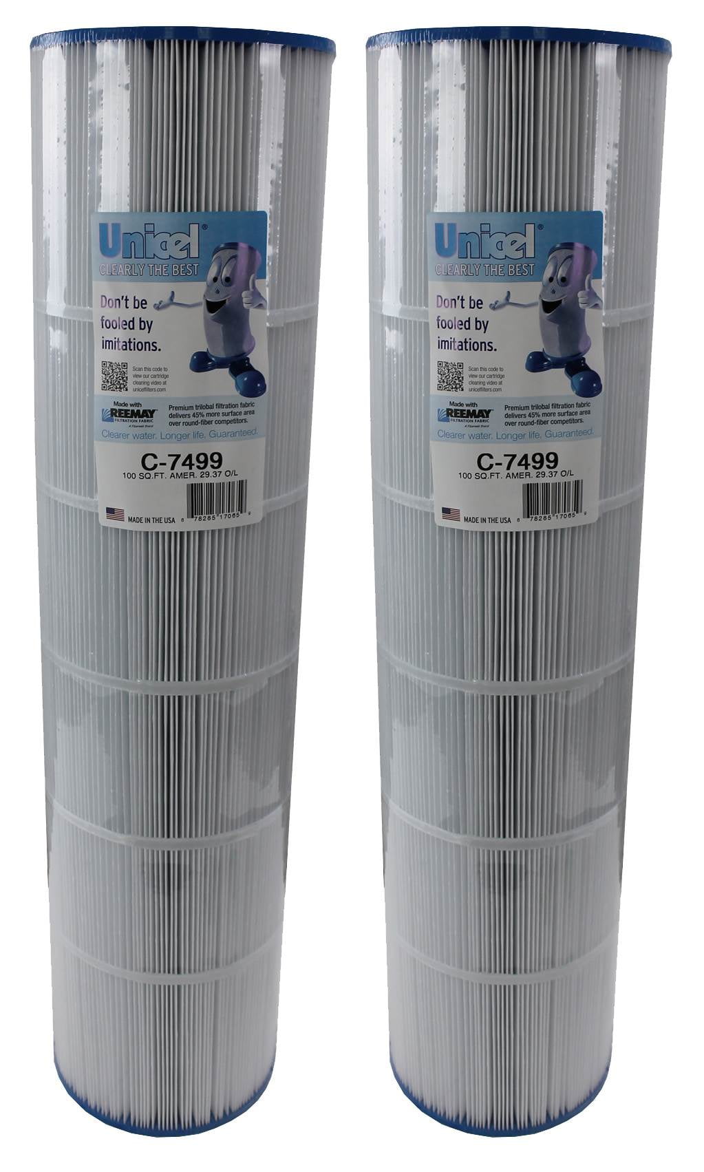 2) Unicel C-7499 Spa Replacement Cartridge Filters 100 Sq Ft American ...