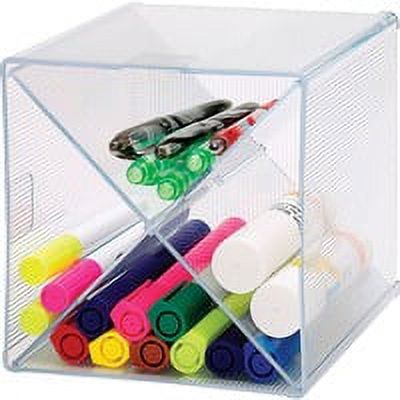 2 Unit Business Source X-Cube Storage Organizer, 4 Compartment(s) - 6 ...