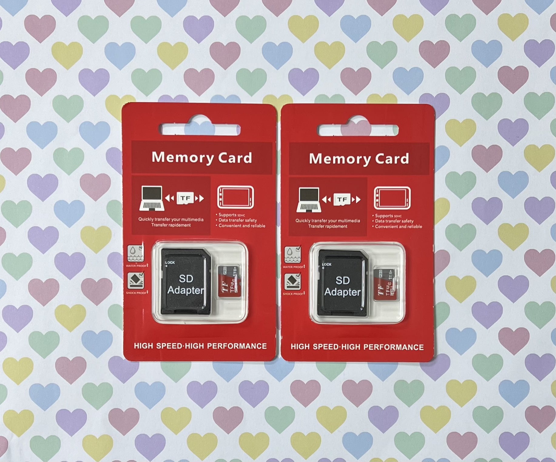 2 Unit x 1 TB Micro SD Card with Adapter, Speed TF Memory Card for ...