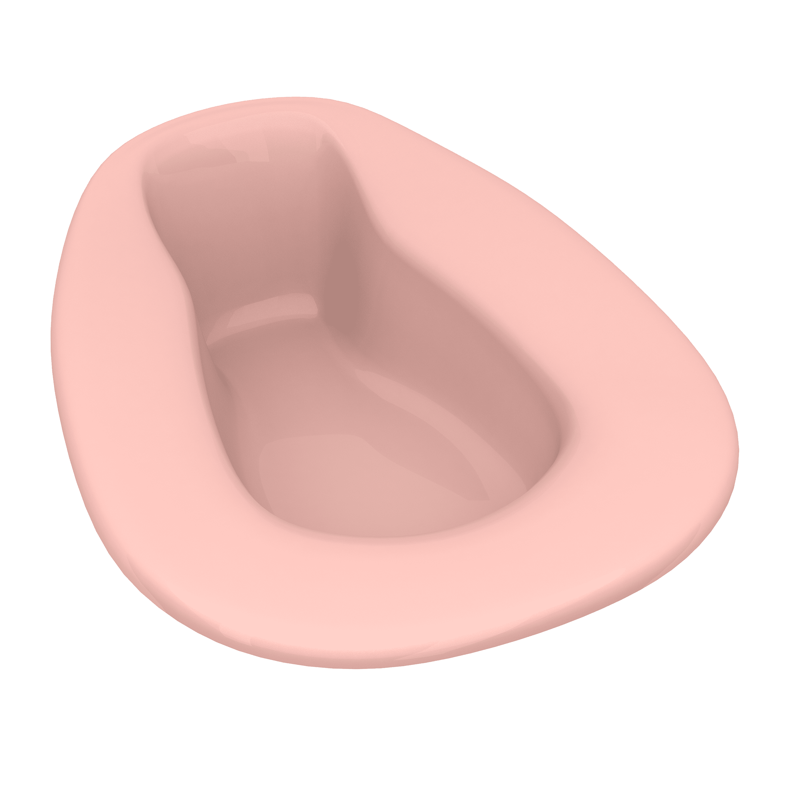 2 Units of Stackable Bedpan Mauve, for Hospital, Nursing Homes, Home Care, Fits Standards ...