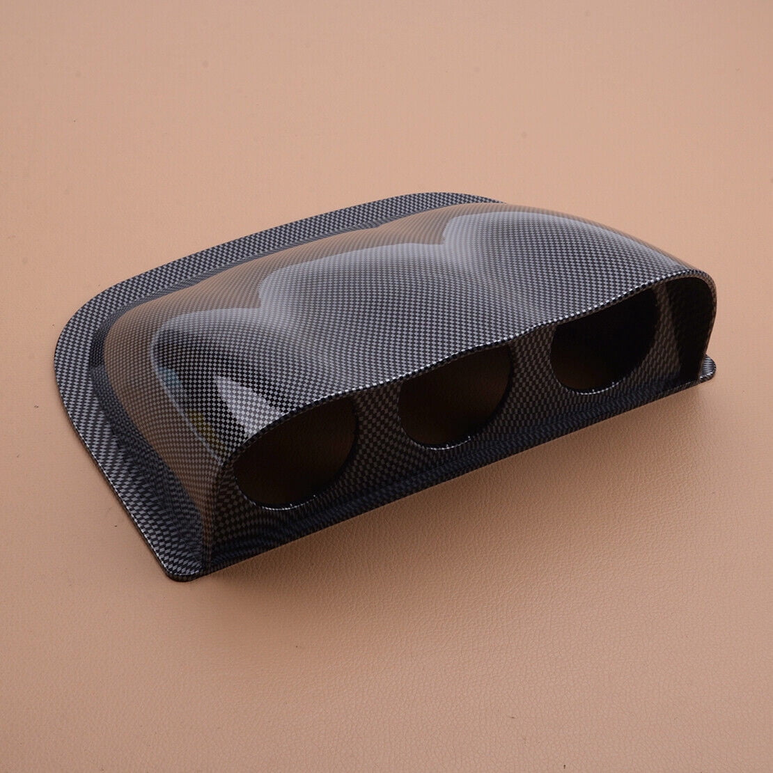 2" Universal Triple Dash Gauge Pod Mount Carbon Fiber ABS 3 Hole ...