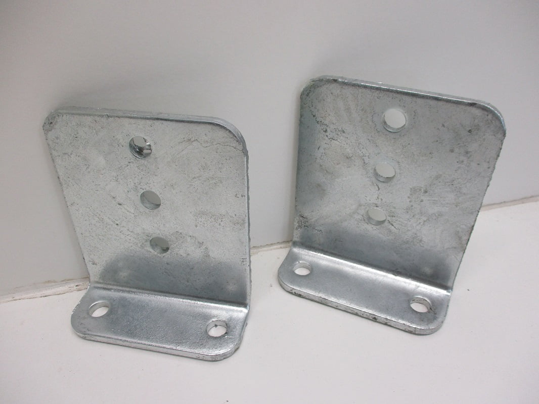 (2) Vertical Pontoon Boat Trailer Bunk Bolster L Brackets / 5" by 6 ...