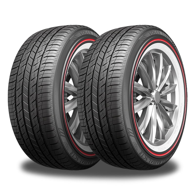 2 Vogue Custom Built Radial SCT2 285/45R22 114H Red/White Sidewall ...