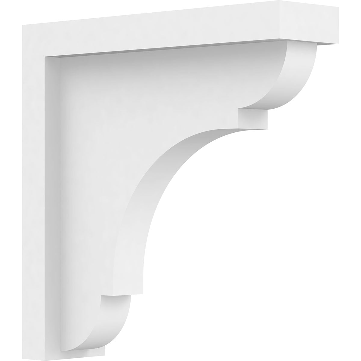 2"W x 8"D x 8"H Standard Bryant Architectural Grade PVC Bracket ...