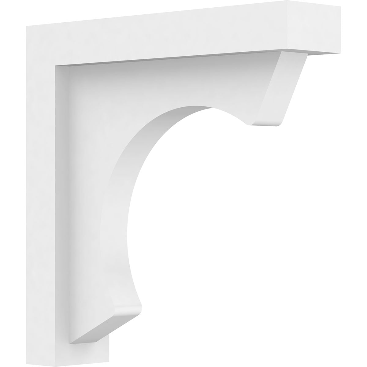 2"W x 9"D x 9"H Standard Emerson Architectural Grade PVC Bracket ...