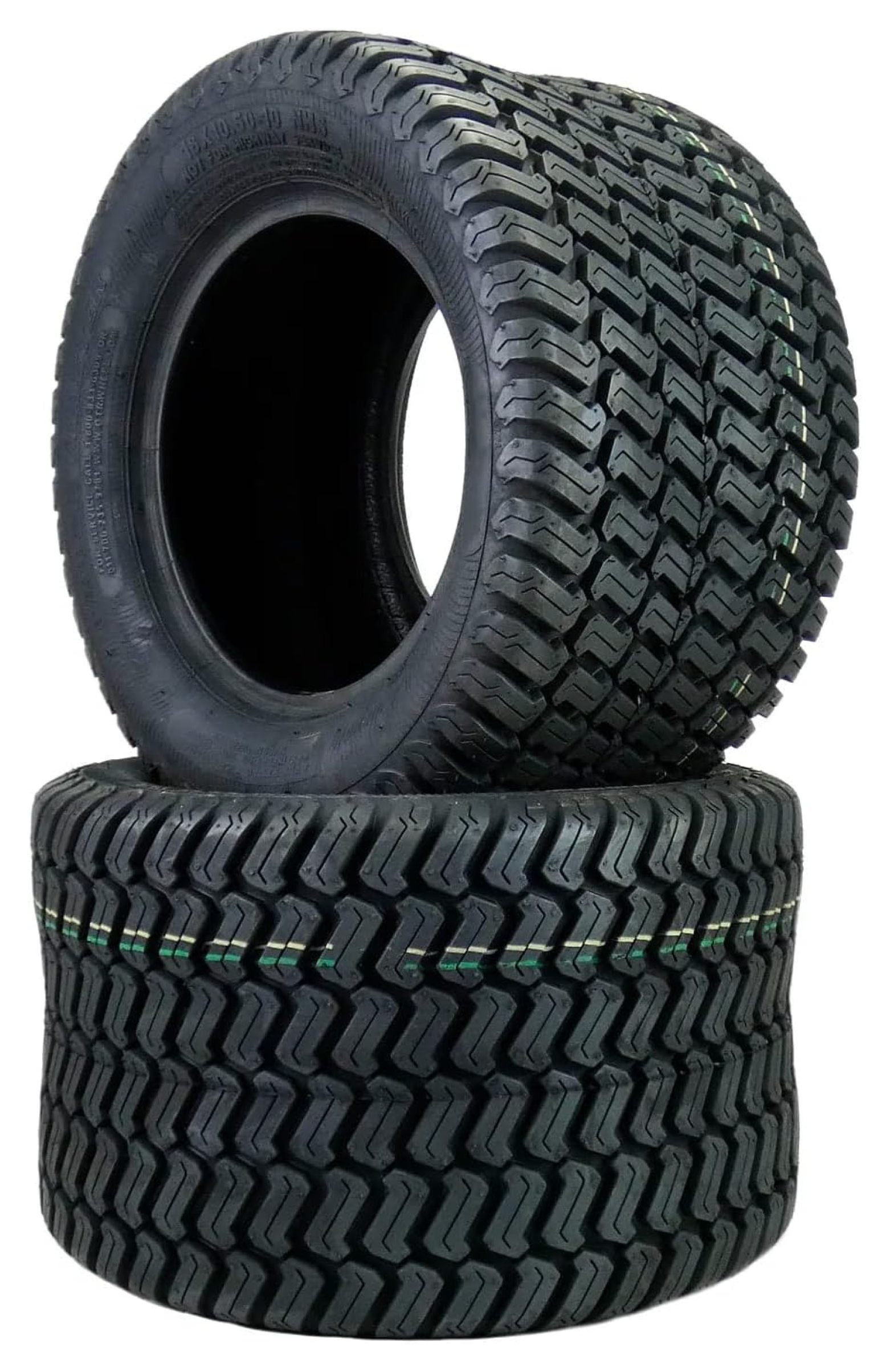 (2) Walker Mower 18x10.50-10 Turf Tires Low Profile Replaces 8075-1 ...