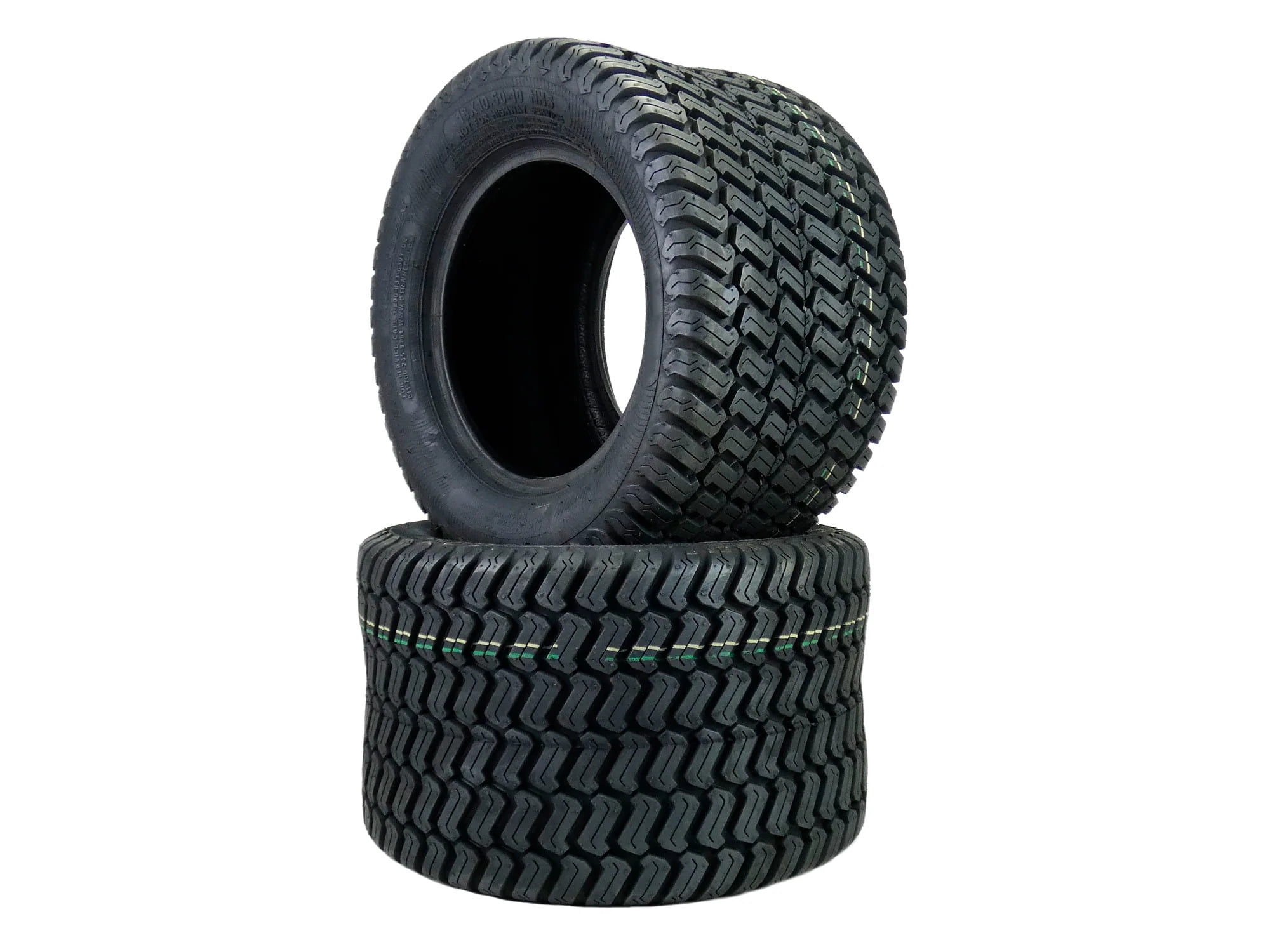 (2) Walker Mower Turf Tires 18x10.50-10 Low Profile Replaces 8075-1 ...