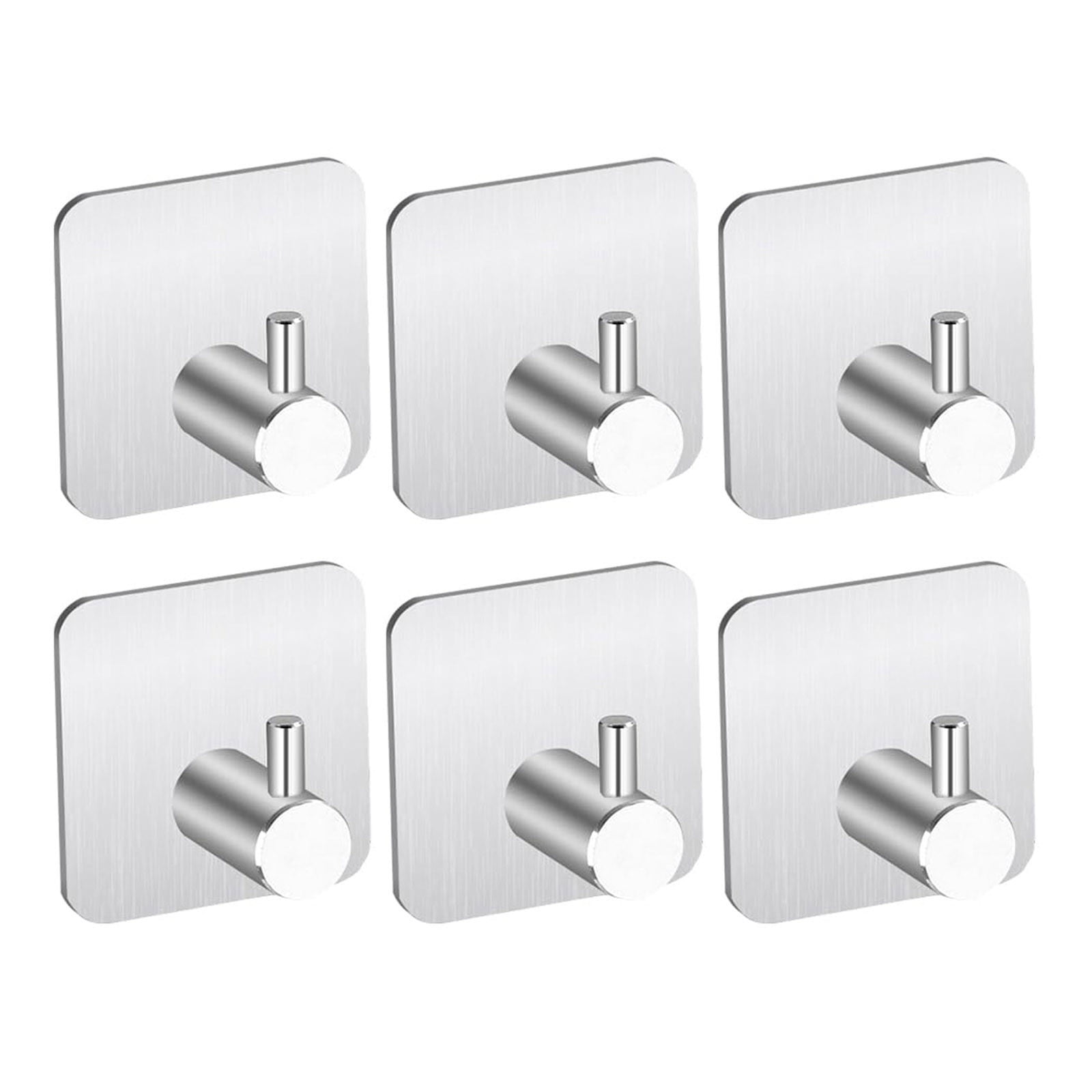 2 Wall Hooks for Stainless Steel Towel and Heavy Duty Shower Coat Hook ...