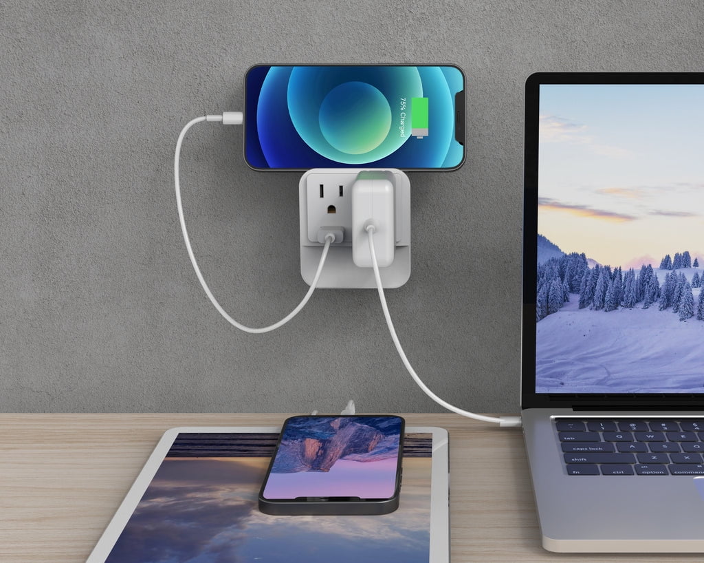 2 Wall Outlets with 2 USB Ports and Nightlight - Walmart.com