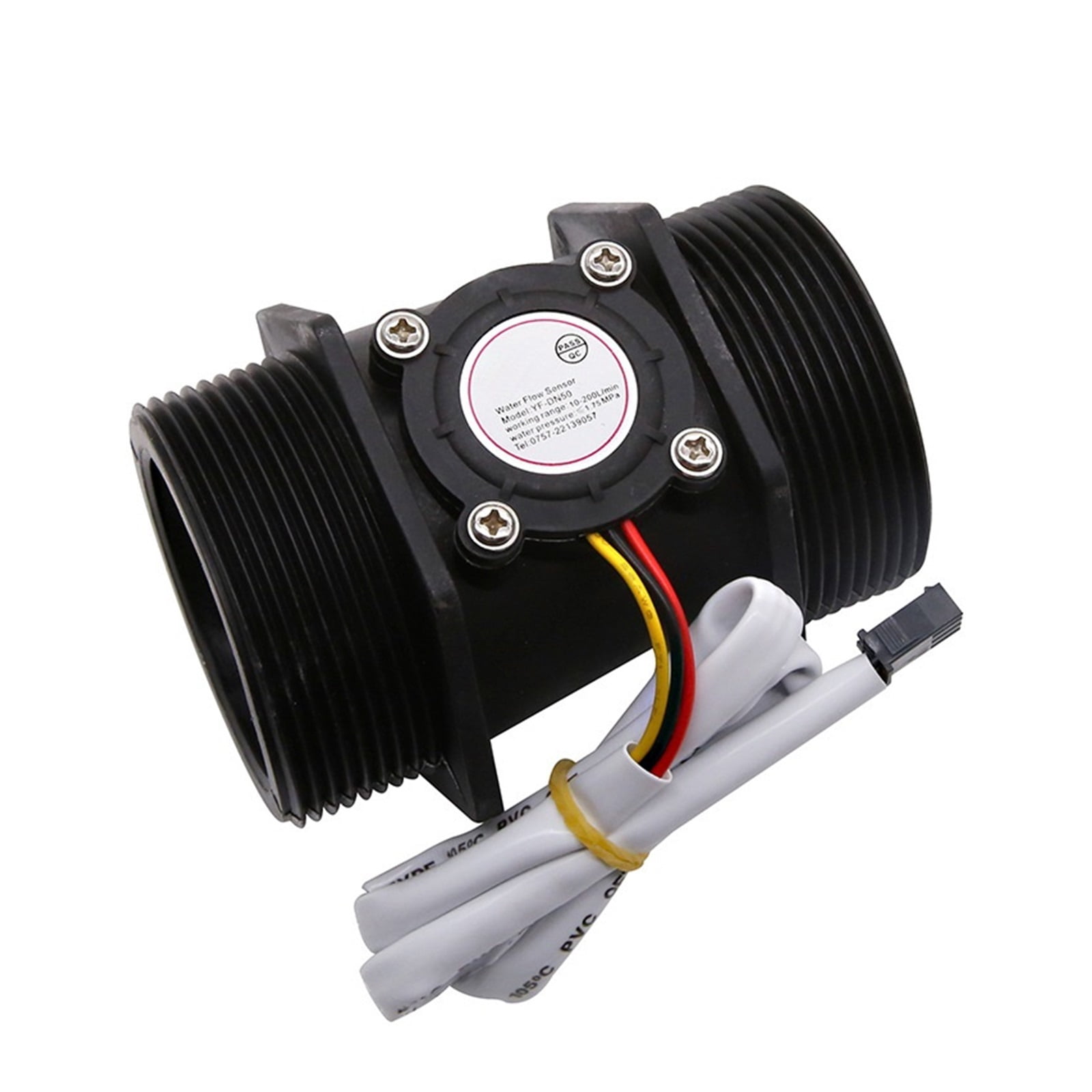 2" Water Flow Sensor, Hall Flow Sensor Flow Meter, 2.0MPa Water Flow Sensor Switch DC 5-18V ...