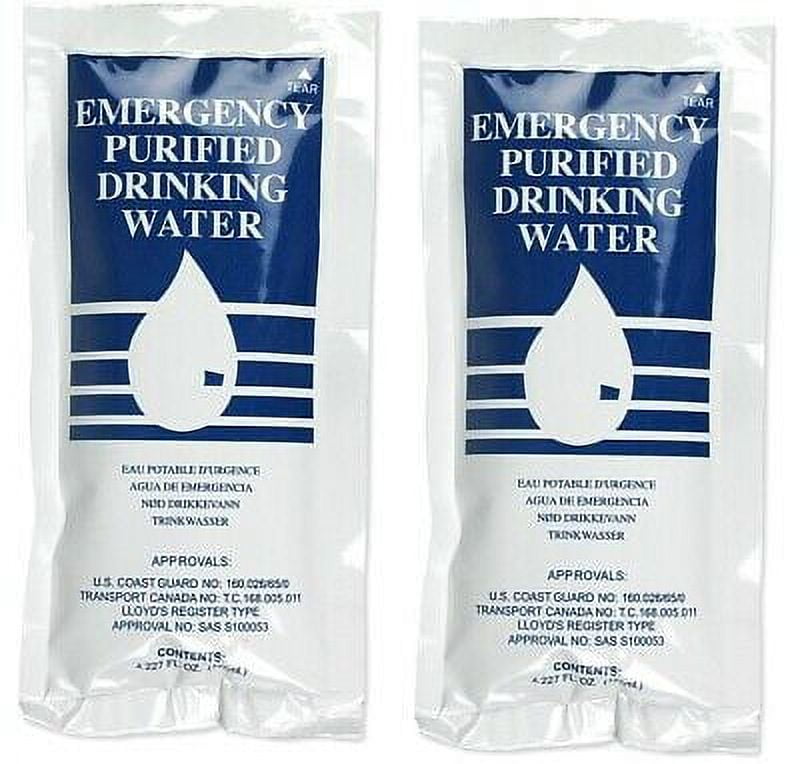 2) Water Packet Pouch Emergency Survival Drinking Rations USA - Walmart.com