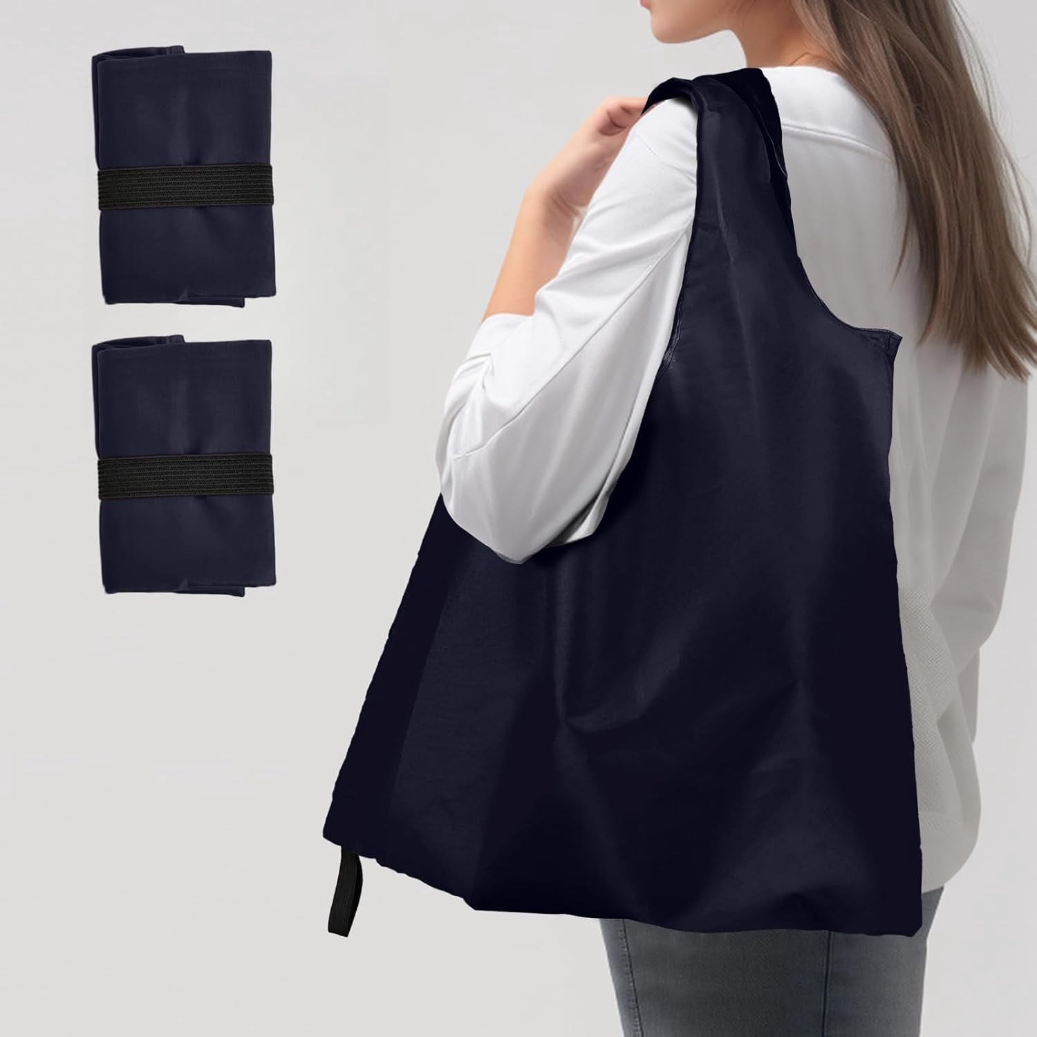2 Waterproof Shopping Bags, Collapsible Shopping Bag, Waterproof ...