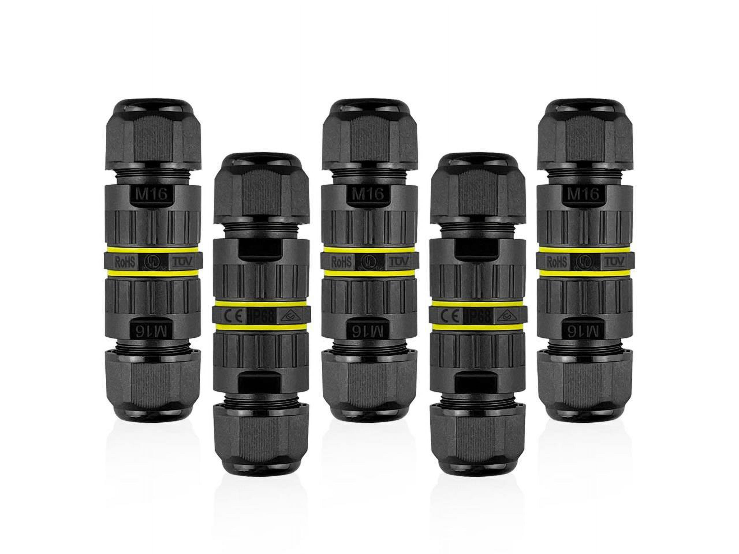 2 Way 2 Pin Junction Box IP68 Outdoor Waterproof Electrical Cable ...