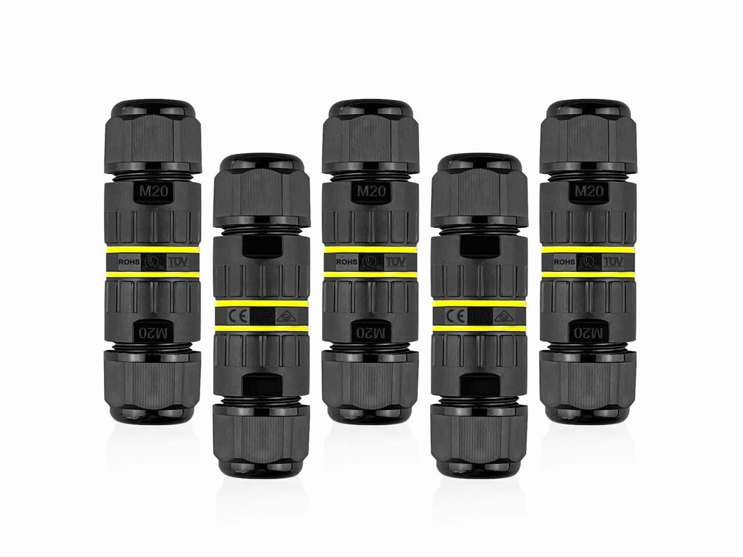 2 Way 3 Pin Junction Box IP68 Outdoor Waterproof Electrical Cable ...