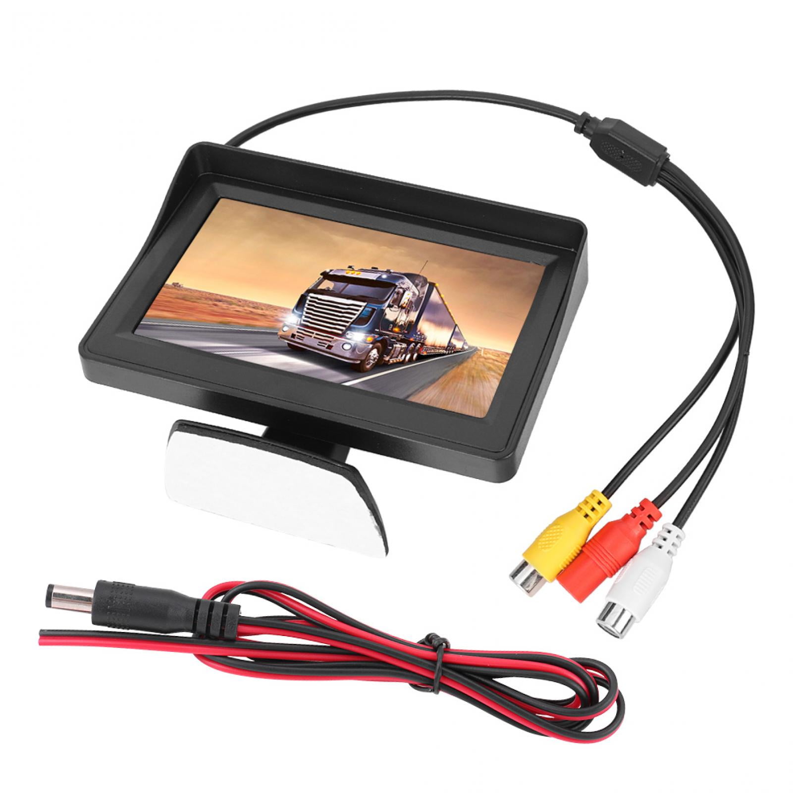 2-Way AV Input Car Monitor with LCD Display, 4.3in Ultra Thin Backup ...