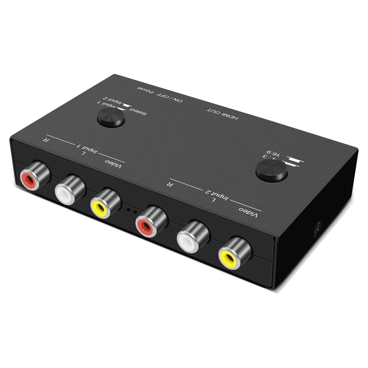 2 Way AV to -Compatible 2AV TO Multi-Function Convenient Signal ...