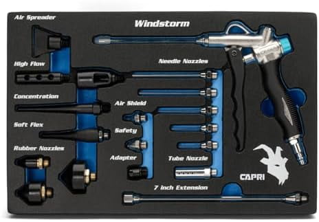 2-Way Air Blow Gun Kit with Nozzles and Rubber Tips, 19-Piece - Walmart.com