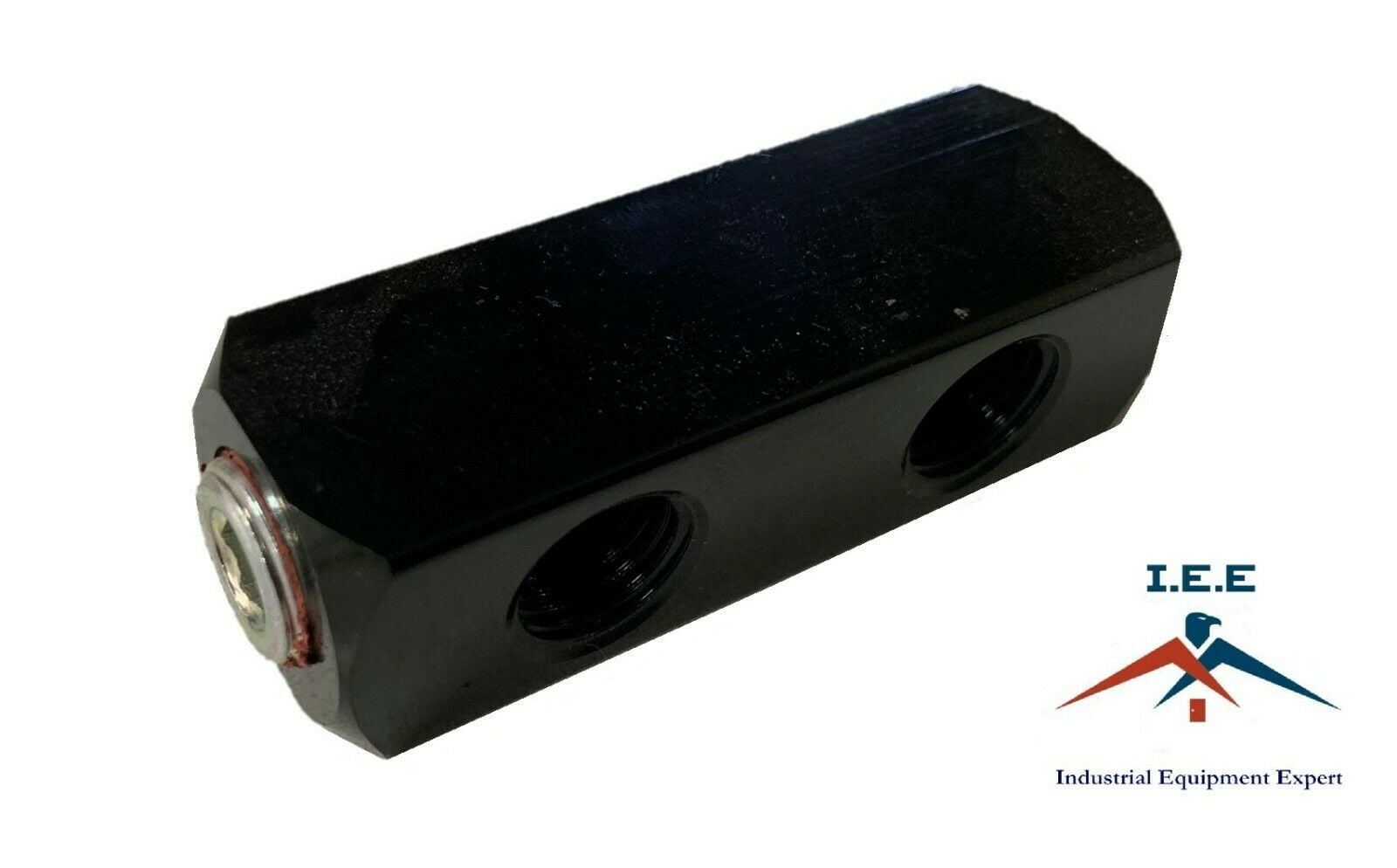 2 Way Air Hose Coupler Distribution Block Bar Line Splitter Manifold 1/ ...