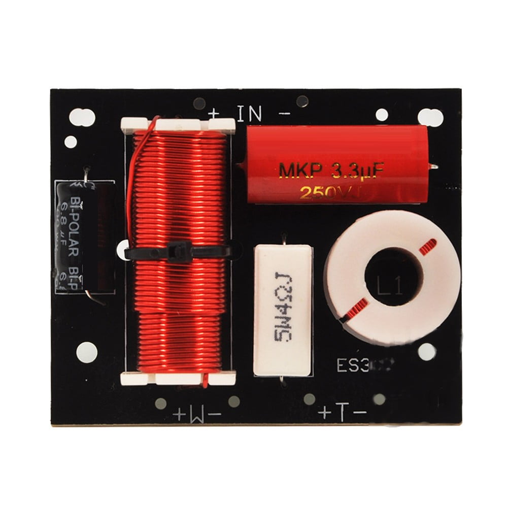 2 Way Audio Speaker Crossover Frequency Divider Treble Bass Filter for ...