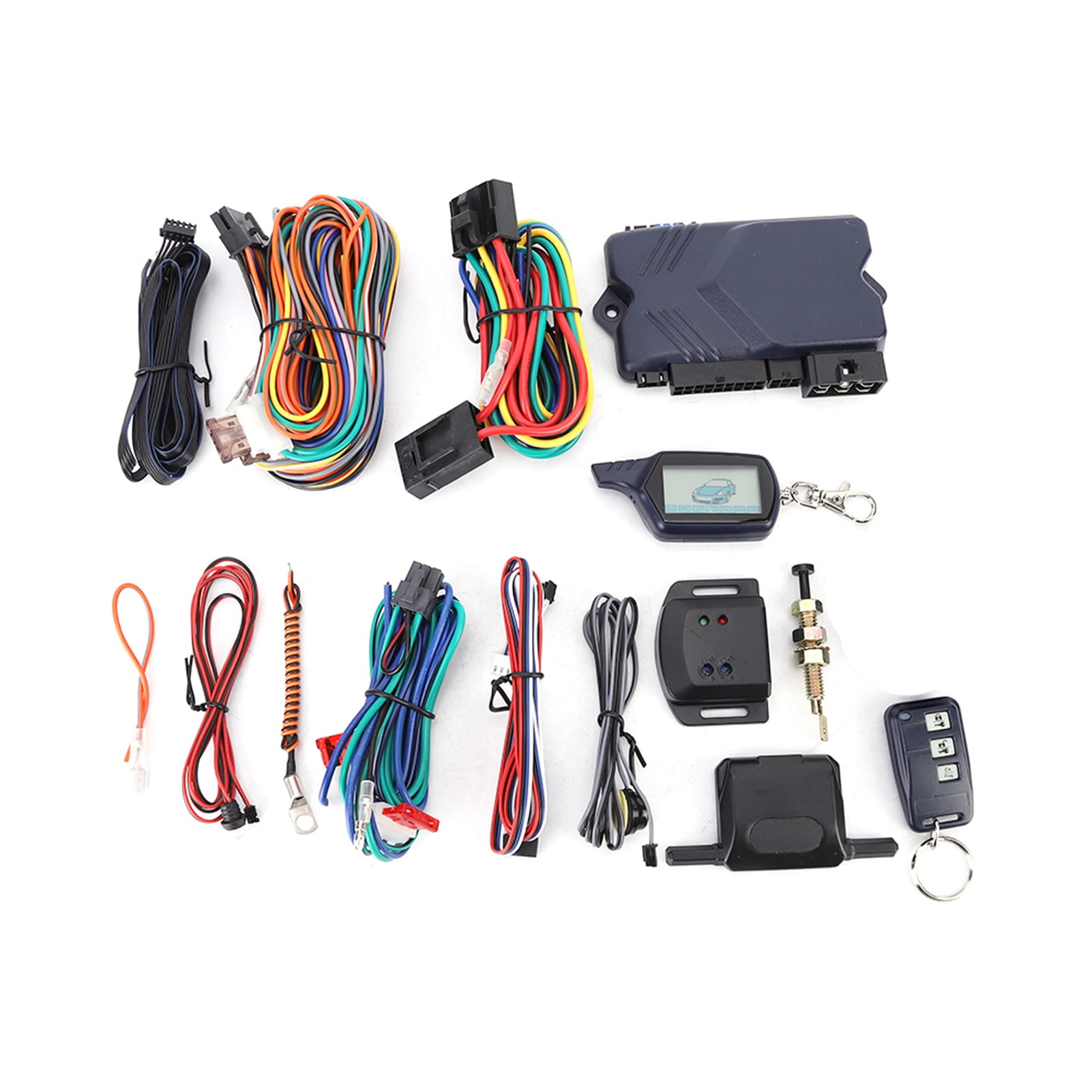 2?Way Car Alarm System with Engine Start Remote Control Russian Version ...