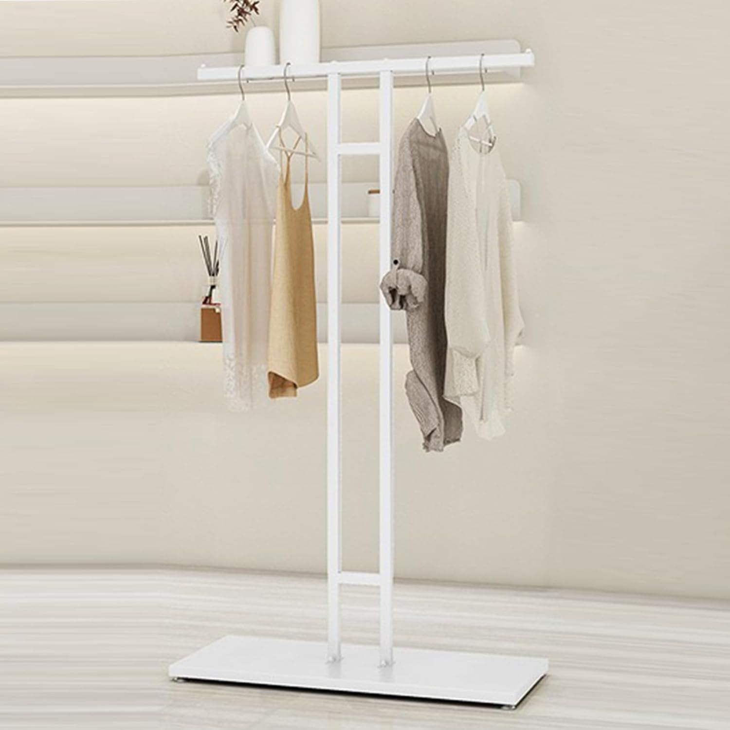 2 Way Clothing Rack with Straight Arms,Heavy Duty Clothes Rack Garment ...