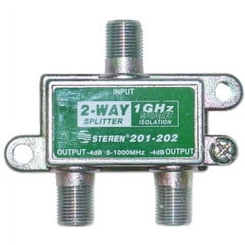 2-Way Coaxial Cable Splitter, F-Pin Coax Splitter 2 way, 1 Ghz, 90db, 5 ...