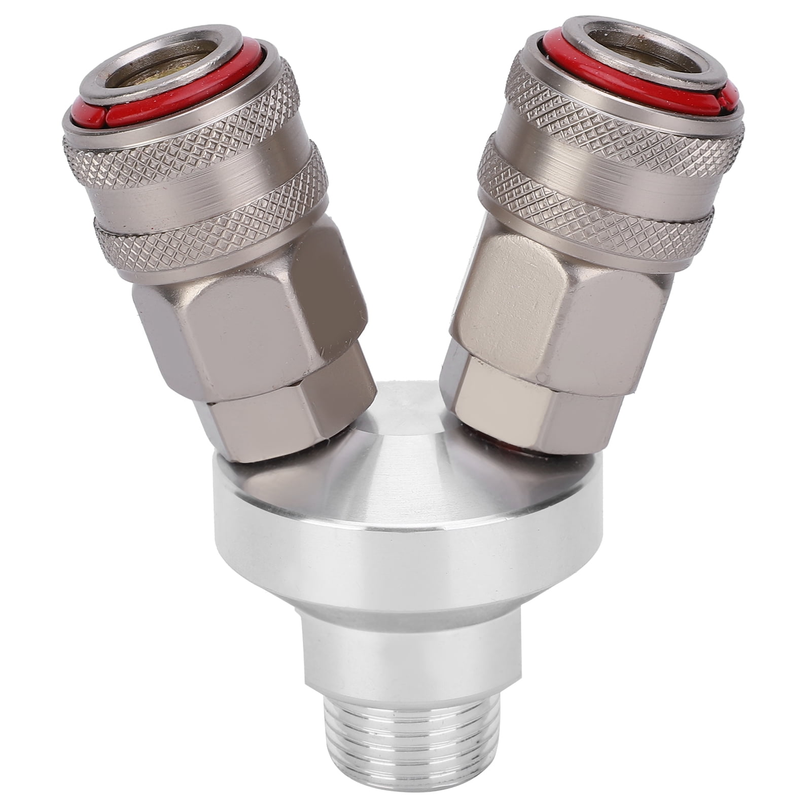 2 Way Connector Air Fitting, Chrome Plated Quick Coupler, 1303115 ...