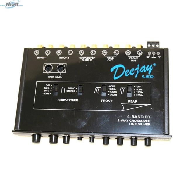 2 Way Crossover Line Driver with 4 Band EQ - Walmart.com