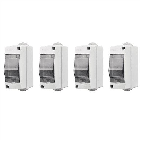 2 Way Distribution Protection Box, Waterproof Transparent Cover DIN ...