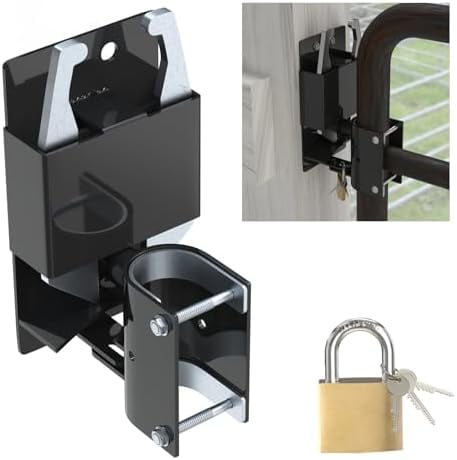 2 Way Farm Gate Latch - Heavy Duty Fence Gate Latch with Self-Locking ...