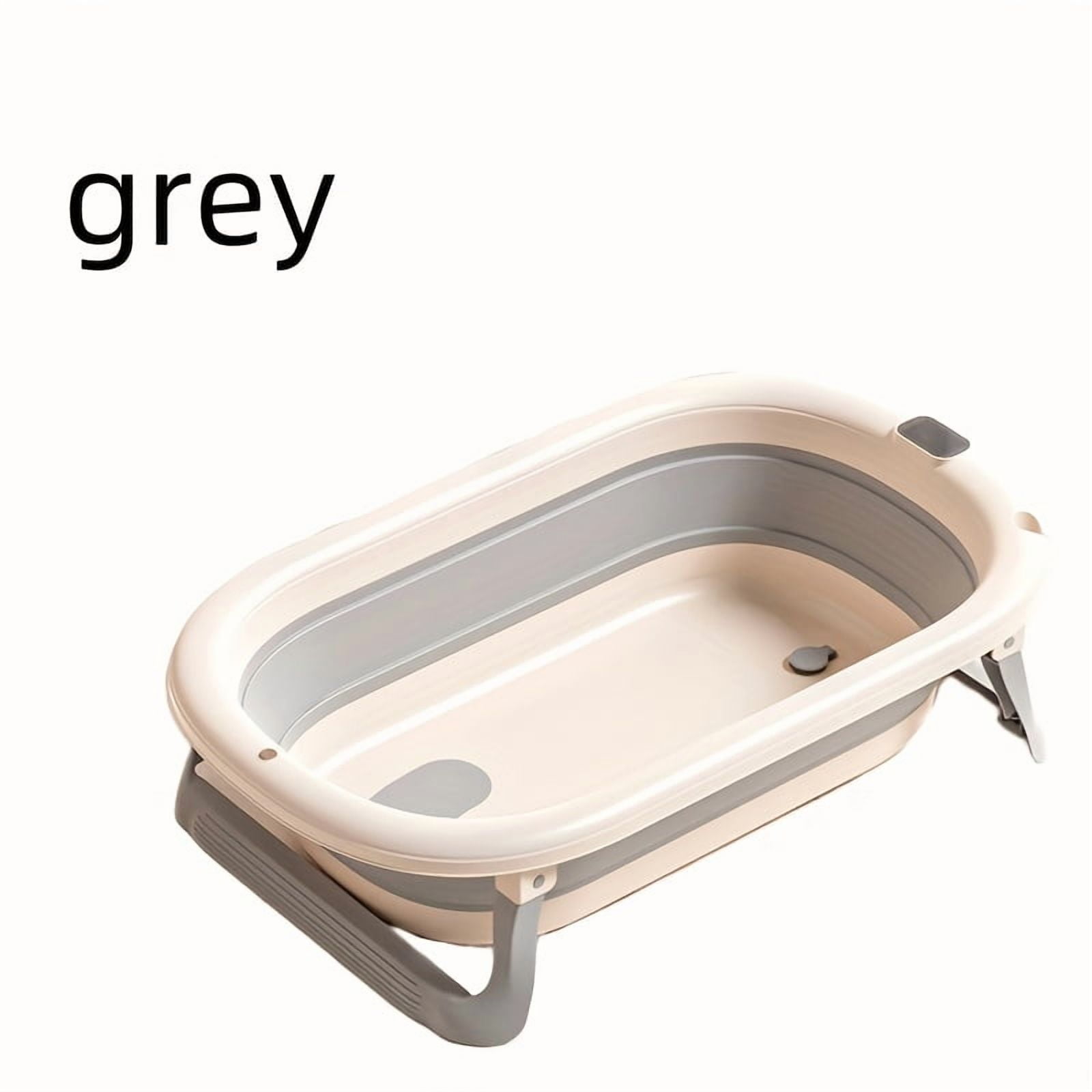 2-Way Foldable Bathtub – Extra Long & Deep Design – Hands-Free Soaking ...