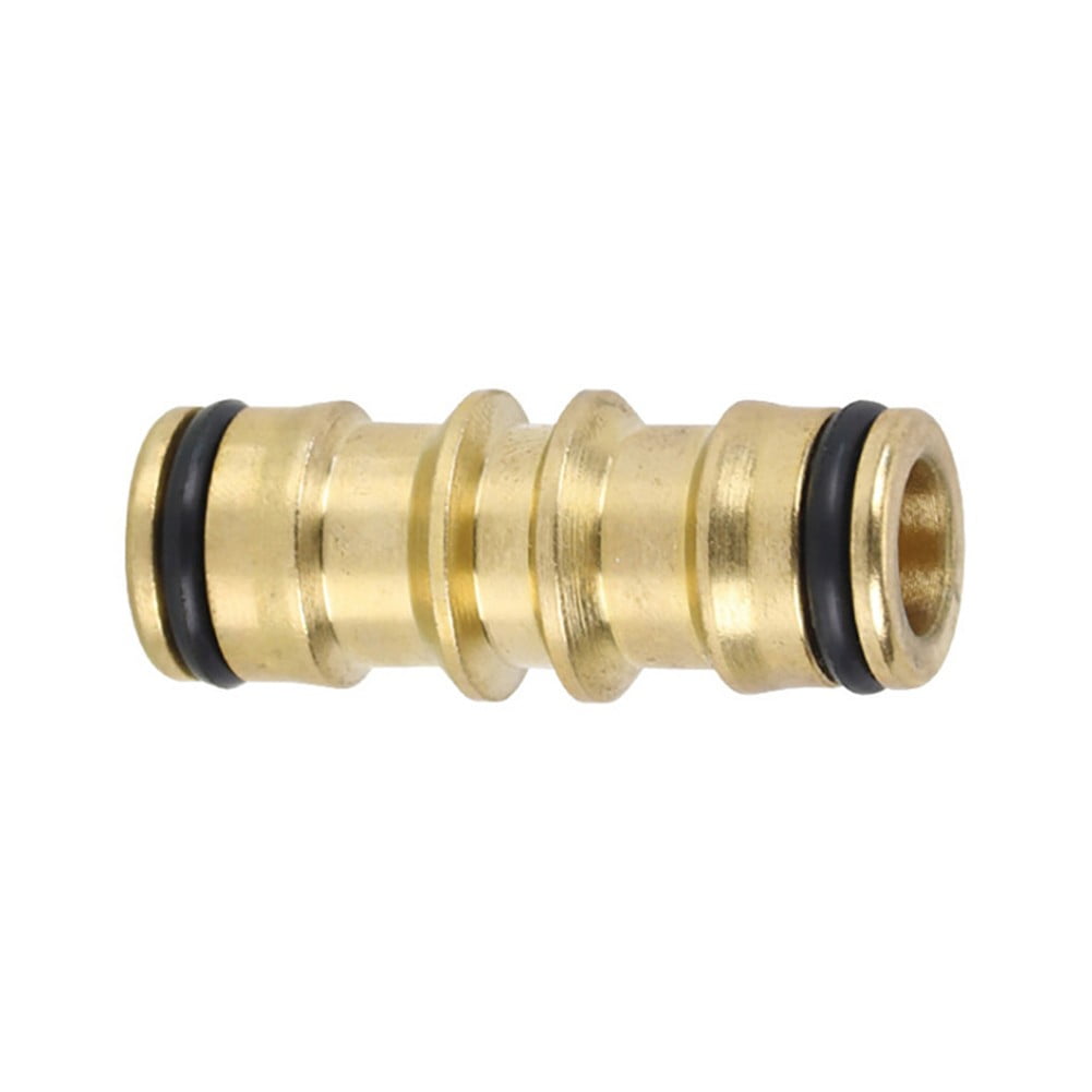 2 Way Garden Brass Hose Connector Joiner Coupler Watering Water Pipe ...