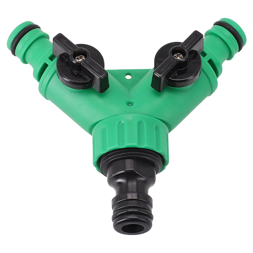 2 Way Garden Water Pipe Connectors Pipe Adapter Y Shape Hose Splitter ...