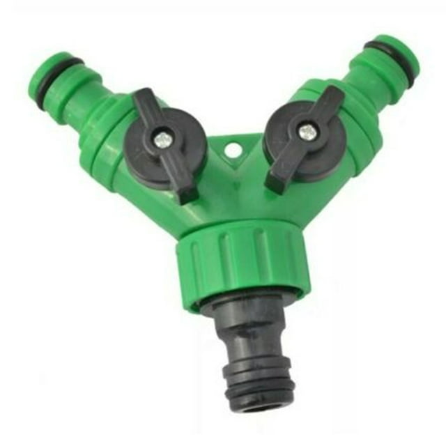 2 Way Garden Water Pipe Connectors Pipe Adapter Y Shape Hose Splitter ...