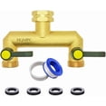 2 Way Hose Splitter Heavy Duty Water Splitter Outdoor 2 Way Strong HEX ...