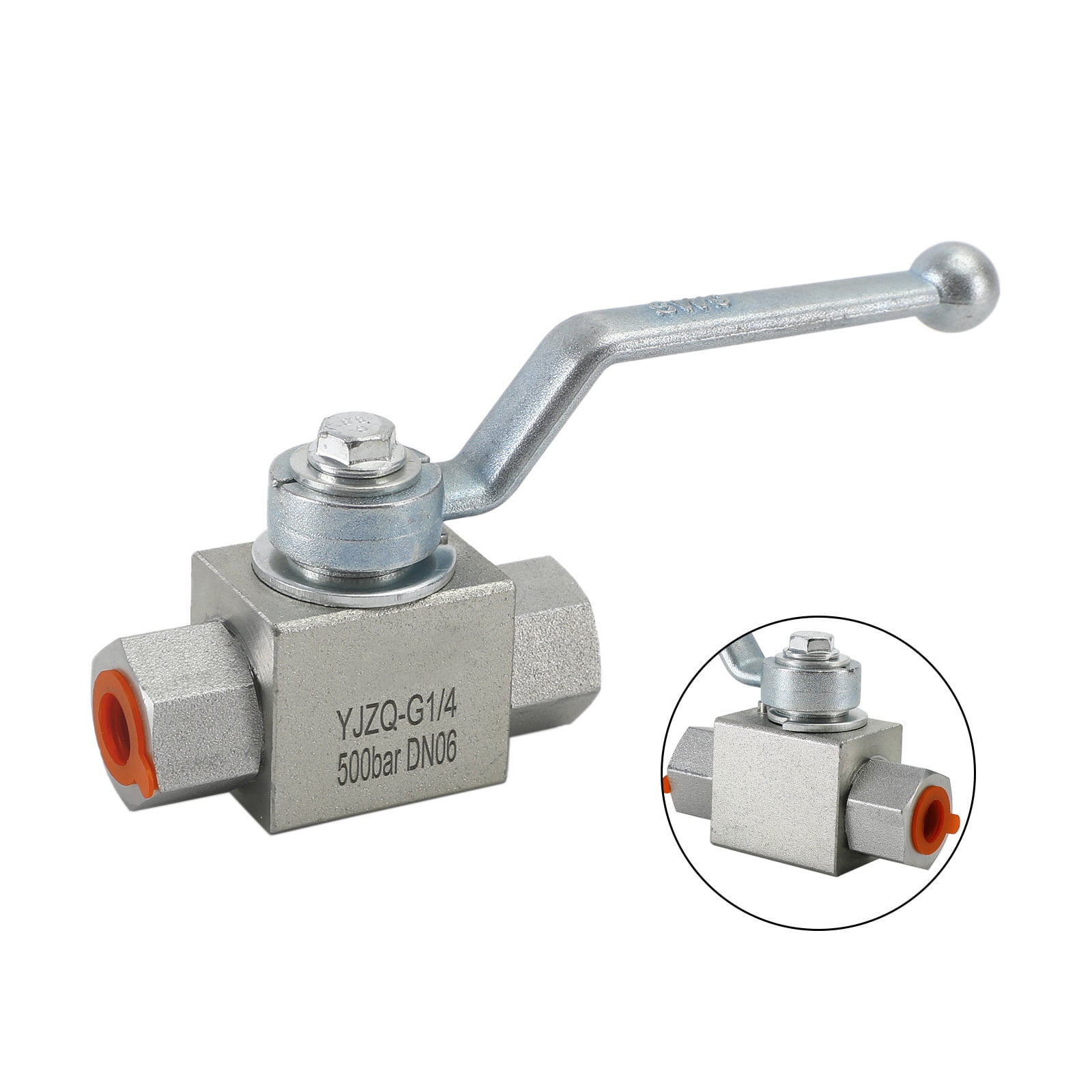 2 Way Hydraulic Ball Valve 1/4" NPT Female High Pressure Ball Valve ...
