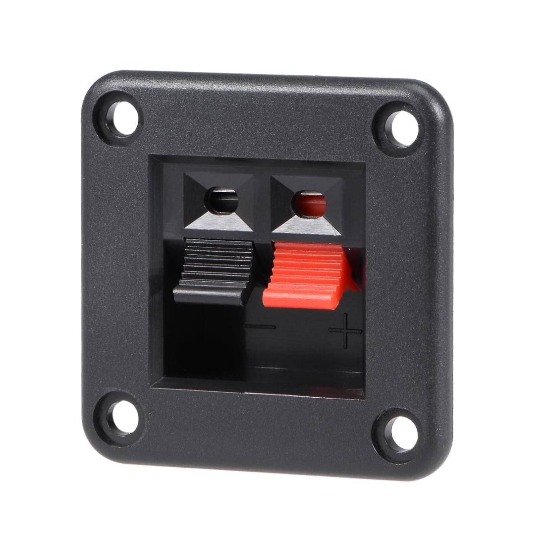 2 Way Jack Socket Spring Push Release Connector Speaker Terminal Strip ...