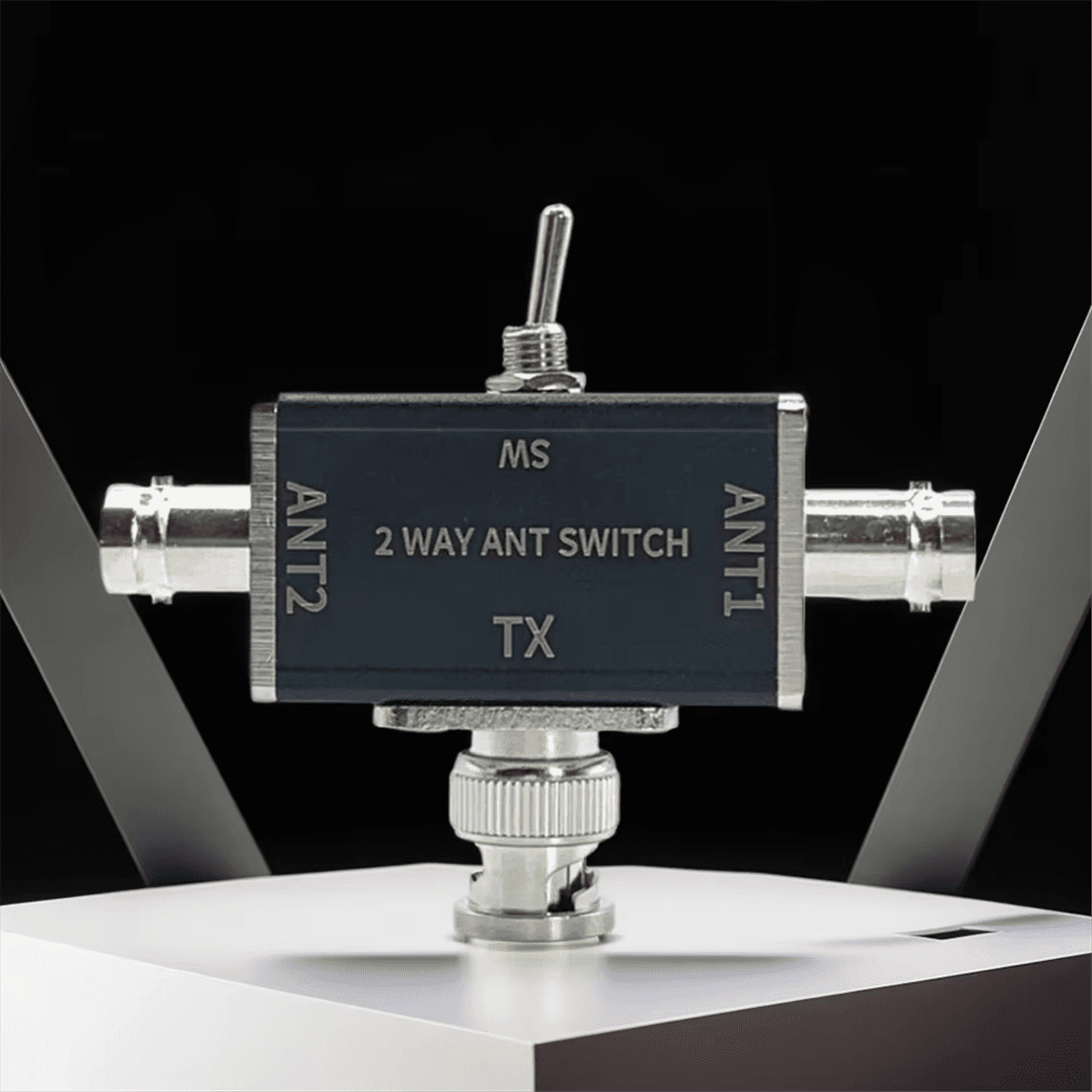 2 Way Manual Coaxial Antenna Switches Connector 100W 0-50MHz 1 Input ...
