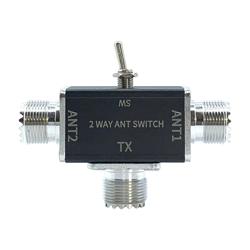 2 Way Manual Coaxial Antenna Switches Connector 100W 0-50MHz 1 Input ...