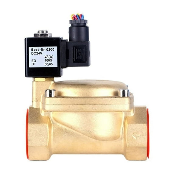 2 Way Normally Closed 2inch Electric Solenoid Valve Brass DN50 12v 24v ...