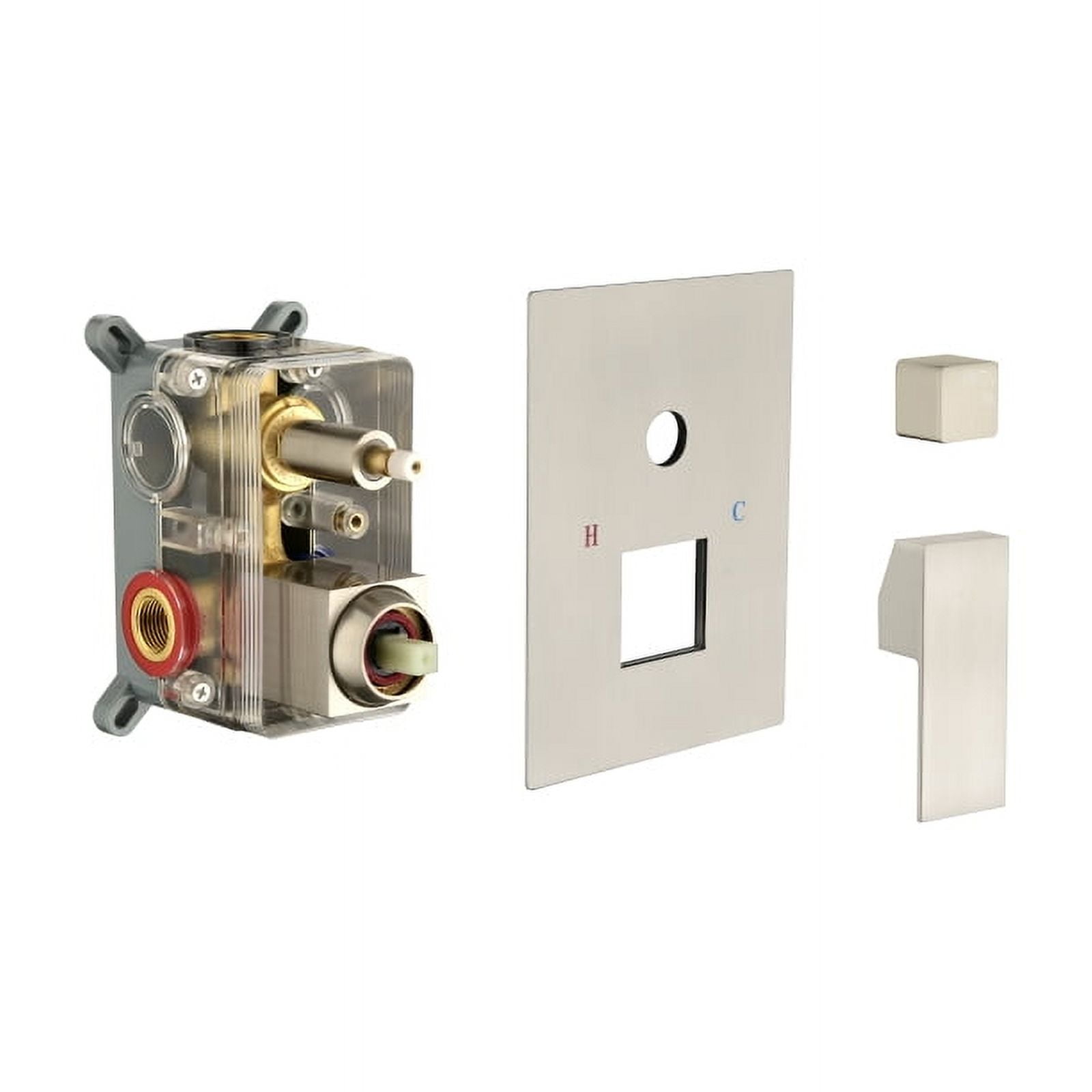 2 Way Outlet Function Solid Brass Shower Diverter Valve Mixer Rough-In ...