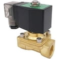 2 Way Pneumatic Brass Water Solenoid Valve ZePressure Start G3/4inch 220V AC Orifice 20mm Normal ...
